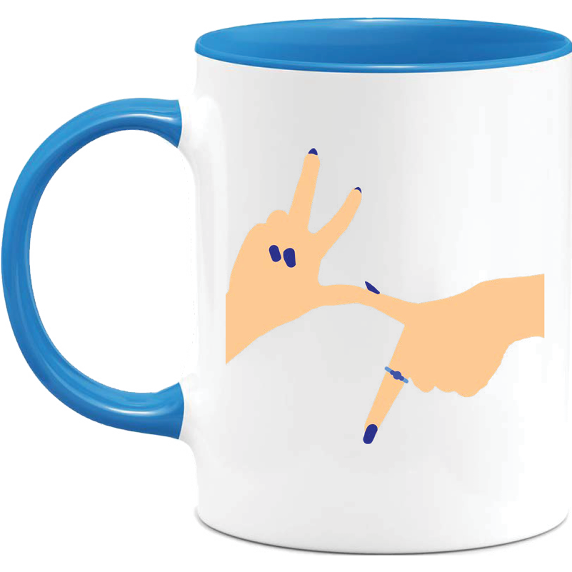 Kappa Kappa Gamma Hand Sign Only Mug PlayAlday